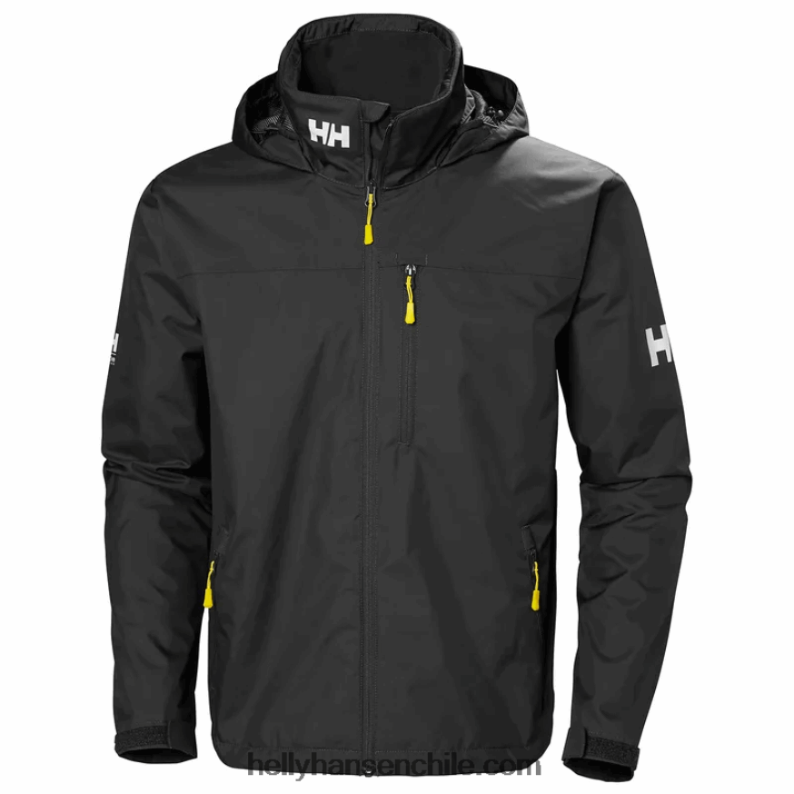 8J8VT815 chaqueta náutica con capucha para hombre Helly-Hansen negro ...